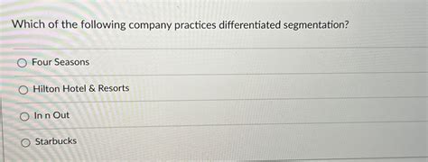 Solved Which Of The Following Company Practices