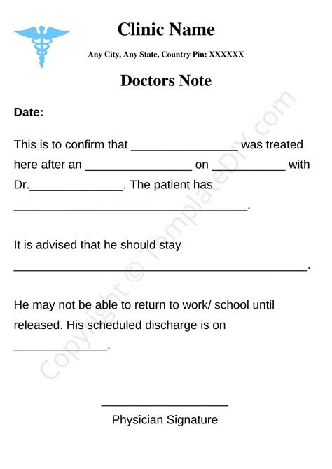 Printable Doctors Notes Plan Your Year Easily