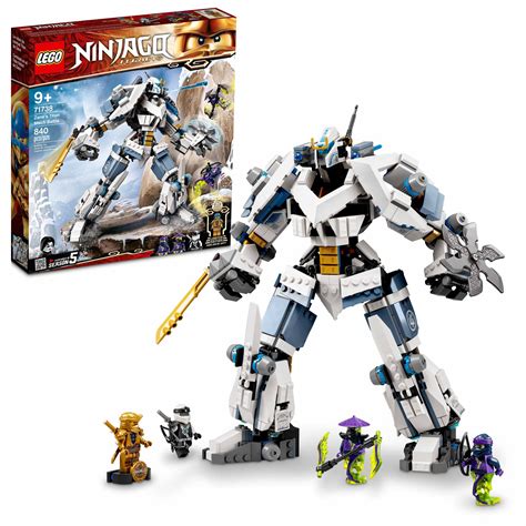 Lego Ninjago Legacy Zanes Titan Mech Battle Action Figure Ninja Toy With Golden Jay