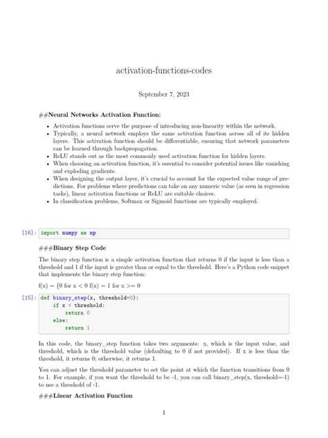 Neuralnetworksactivationfunctions1694135997 Pdf Algorithms