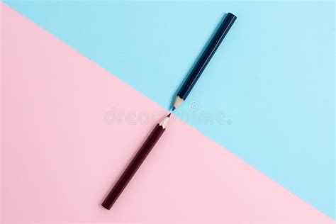 Comparison Of Two Objects Blocks Pencils Sticker Notes Facing Inward