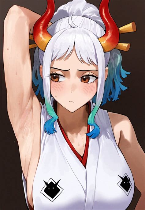 Timruya Yamato One Piece One Piece Highres 1girl Arm Behind Head