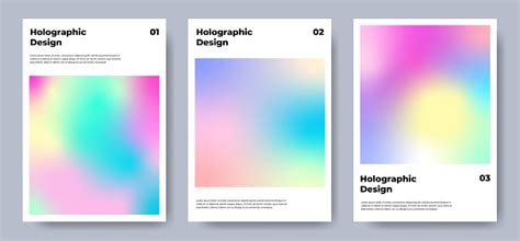 추상 홀로그램 배경 세트 레트로 80 년대 90 년대 스타일 책 표지 브로셔 디자인을위한 다채로운 홀로그램 포스터 Eps10 벡터 0명에 대한 스톡 벡터 아트 및 기타