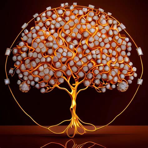 Premium Ai Image Artificial Intelligence Generative Tree Illustration