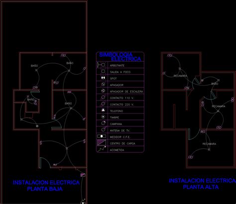 Electric Home Installation DWG Block For AutoCAD Designs CAD