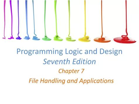 Ppt Programming Logic And Design Seventh Edition Powerpoint Presentation Id6049803