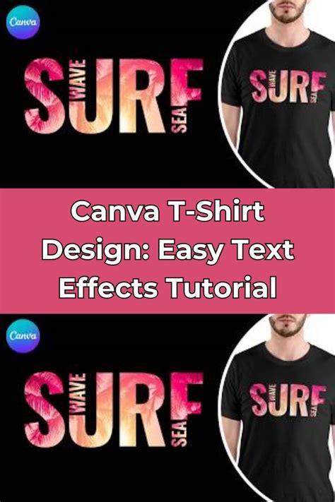 Canva T Shirt Design Easy Text Effects Tutorial Tshirt Designs