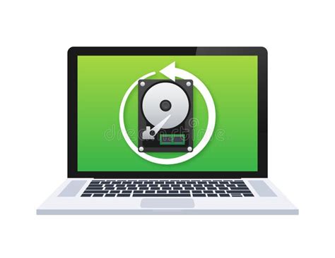 Data Backup Database Restore Data Recovery Vector Stock Illustration