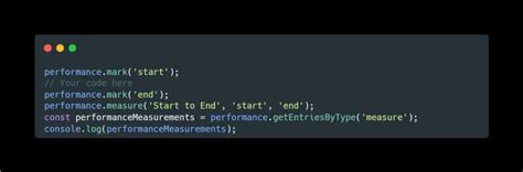 javascripttips performanceapi webdevelopment codinglife techtips