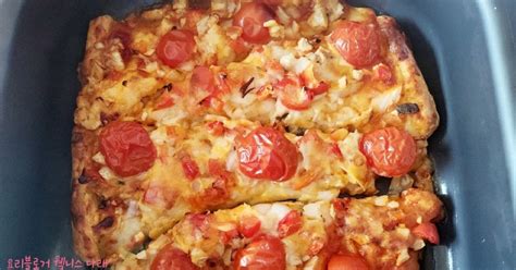 미니 크루아상 생지로 만든 크루아상 피자빵