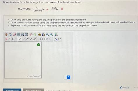 Solved Draw Structural Formulas For Organic Products A And B Chegg
