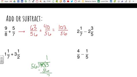 Adding And Subtracting Rational Numbers Youtube