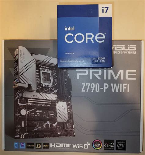 Новые Cpu Intel I7 13700f Mb Asus Z790