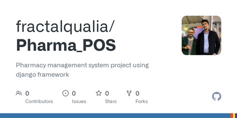 GitHub Fractalqualia Pharma POS Pharmacy Management System Project Using Django Framework