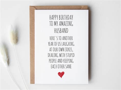 Husband Birthday Card Printable Download For Him Etsy