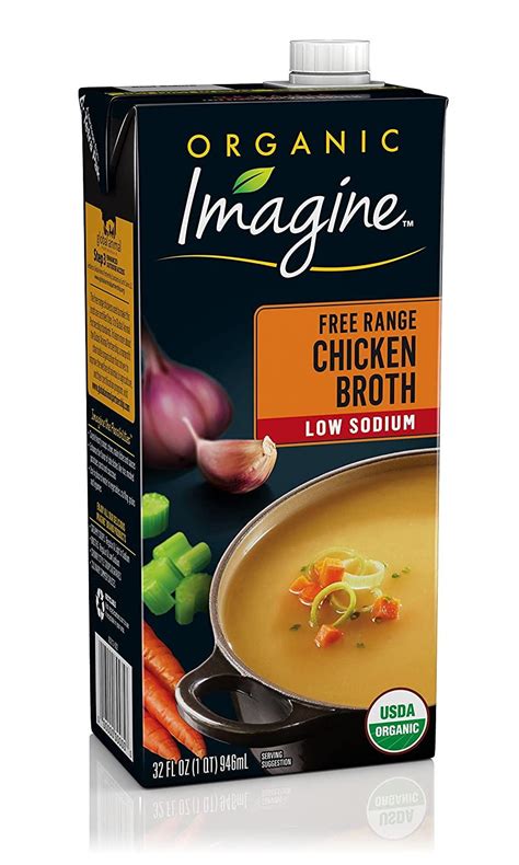 Imagine Low Sodium Free Range Chicken Broth 32 Oz Organic And Delicious