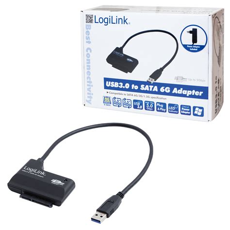 Logilink Au0013 Usb 3 0 To Sata Iii Adapter Including Power Supply Unit At Reichelt Elektronik