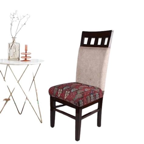 Shrink Resistant Stretchable Spandex Printed Half Chair Slip Cover At