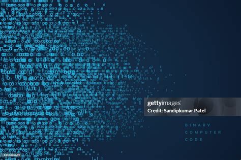 Abstract Binary Background For Hackathon And Other Digital Events High Res Vector Graphic
