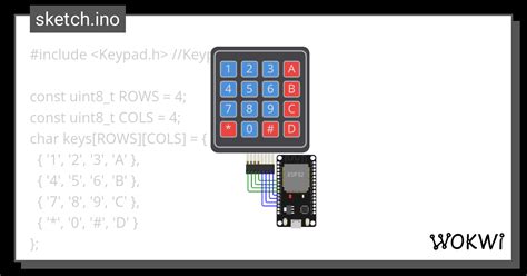 lab 9 keypad wokwi esp32 stm32 arduino simulator