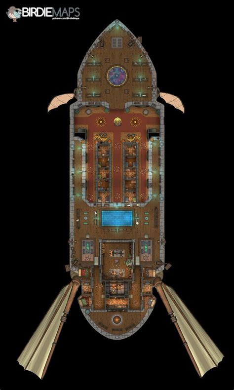 Free Community Pack 5 Birdiemaps Airship Art Dnd World Map Ship Map