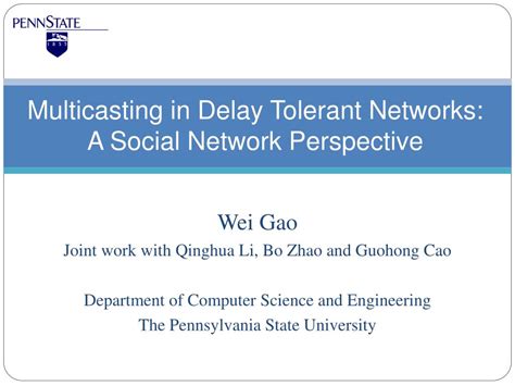 Ppt Multicasting In Delay Tolerant Networks A Social Network Perspective Powerpoint