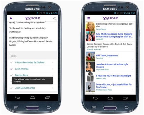 Next Up Our Yahoo App For Android Product News Yahoo