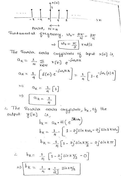 [solved] Determine The Signal In] From The Fourier Coefficients Given Course Hero