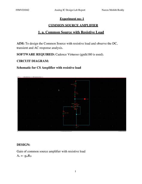 434112024 analog ic design lab report experiment no 1 common source
