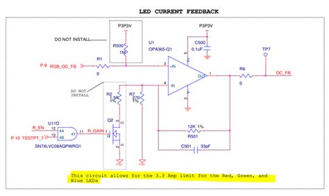 dlp3030 q1 read and verifying vled current and voltage from