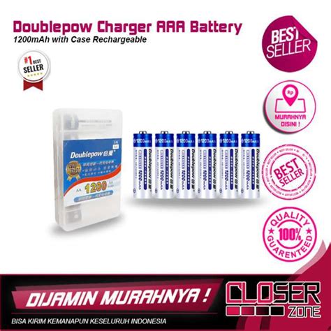 Jual Oem Doublepow Charger Aa Battery Mah With Case Rechargeable Di Seller Just Shop Tugu