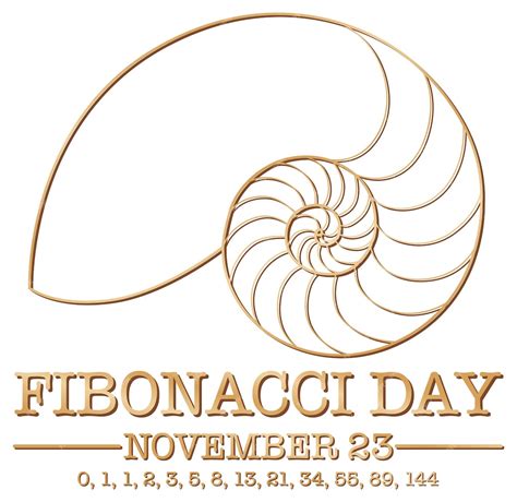 피보나치의 날 포스터 디자인 무료 벡터