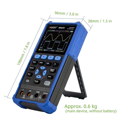 Owon Hds272 Oscilloscope 2 In 1 70mhz Professional Handheld Pc Oscilloscope