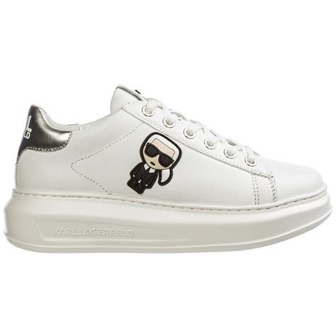 Karl Lagerfeld Womens Shoes Leather Trainers Sneakers Kikonik Kapri