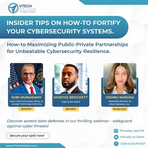 Vtech Solution Inc On Linkedin Cyber Security Webinar Vtechsolution