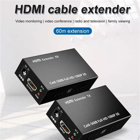 Hdmi Range Extender Single Lan 60m