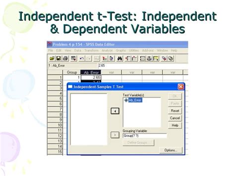 T Test Statistics PPT
