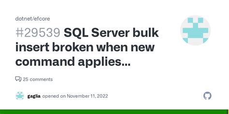 Sql Server Bulk Insert Broken When New Command Applies Pending Commands