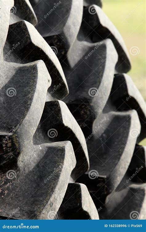 The Tread Pattern On Tractor Tires Stock Photo Image Of Deep Pattern