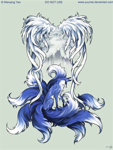 9 Tailed Fox Tattoo Commission By Yuumei On Deviantart Anime Spirit
