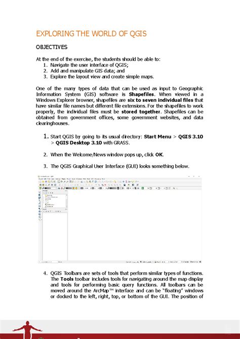 Exercise Introduction To QGIS EXPLORING THE WORLD OF QGIS OBJECTIVES At The End Of The