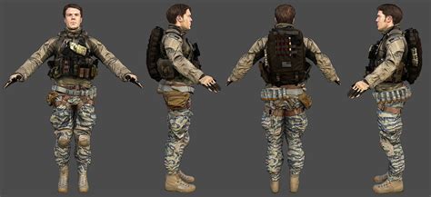 Battlefield 4 3d Model Character Character Modeling Character Art Character Design Armas