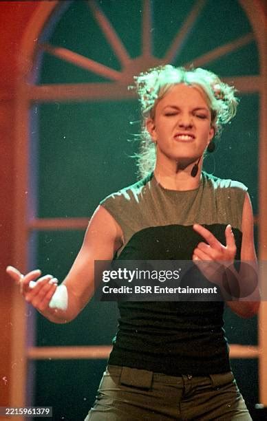 American Singer Britney Spears On The Set Of Dutch Tv Show De Tv