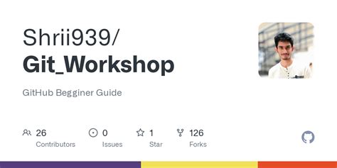 GitHub Shrii939 Git Workshop GitHub Begginer Guide