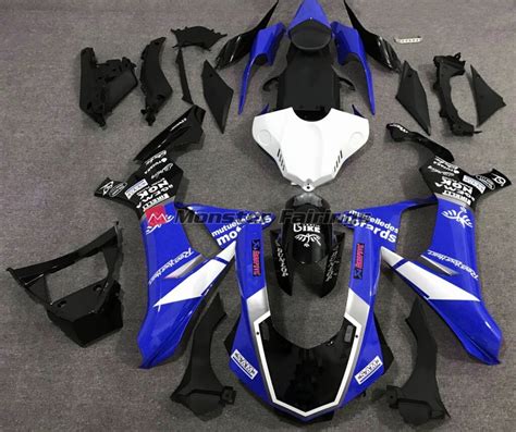 Yamaha R1 2015 2019 Gloss Blue Logo Style Abs Fairings Monster Fairings