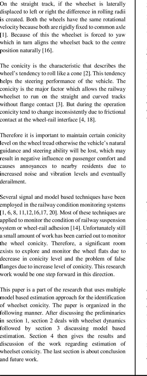 Railway Wheelset Lateral Displacement 1 Download Scientific Diagram