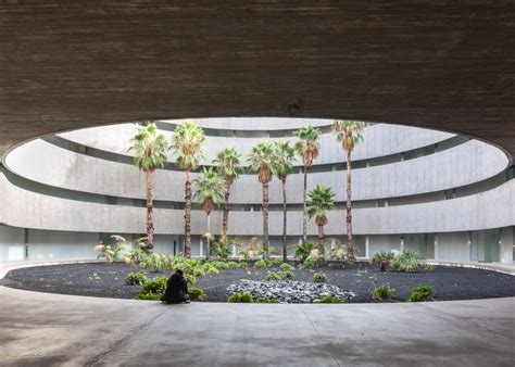 Corduroy Textured Concrete Wrap Gpy Arquitectos Art School In Tenerife