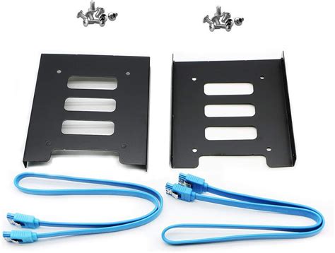 Pasow 2 Pack 2 5 To 3 5 Ssd Hdd Hard Disk Drive Bays