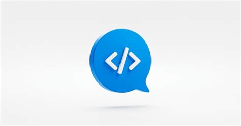 2 blue software code 3d icon isolated on white background with website