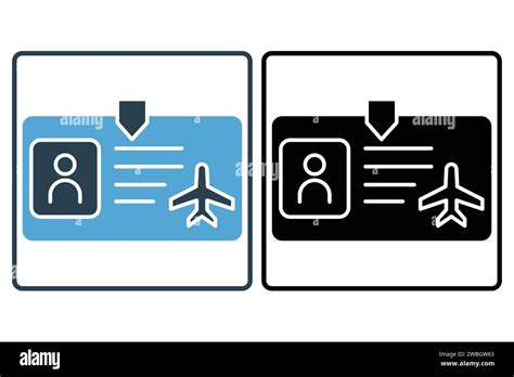 Id Card Icon Icon Related To Identification Document Solid Icon Style